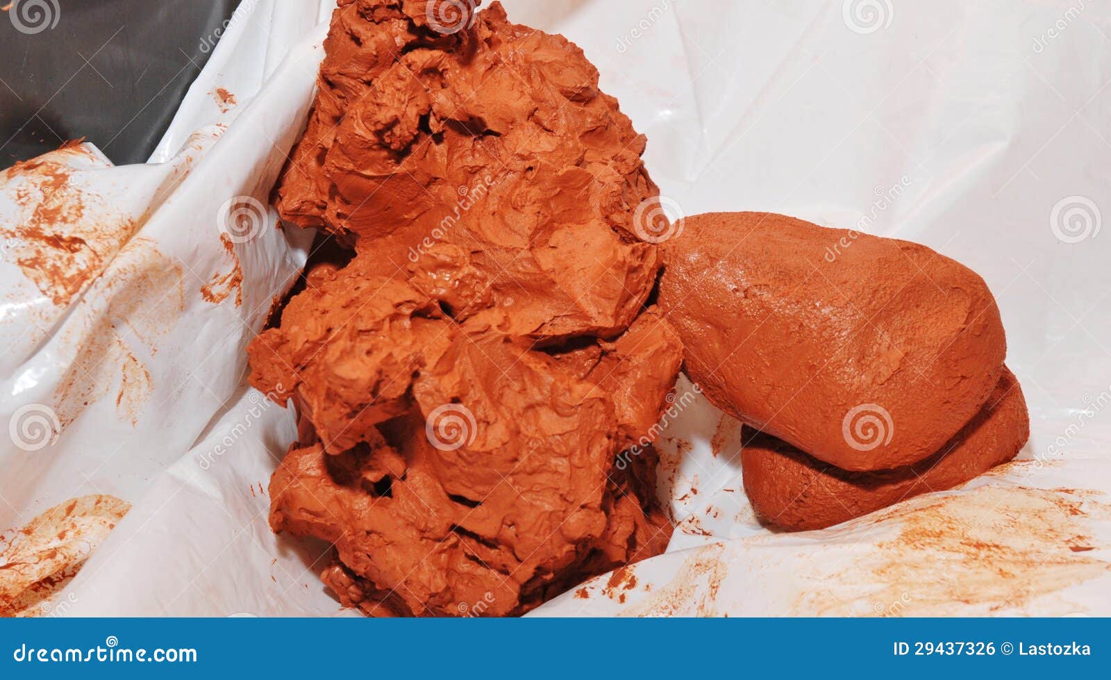 Arcilla roja foto de archivo. Imagen de mineral, arcilla - 29437326