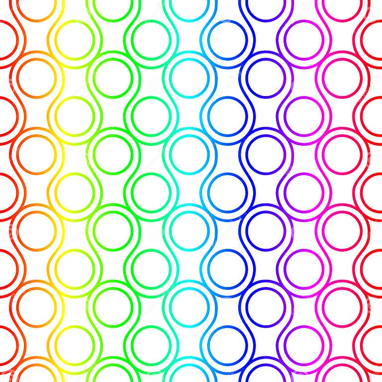 Arco-íris Ring Scales Seamless Pattern Ilustração Stock - Ilustração de ...
