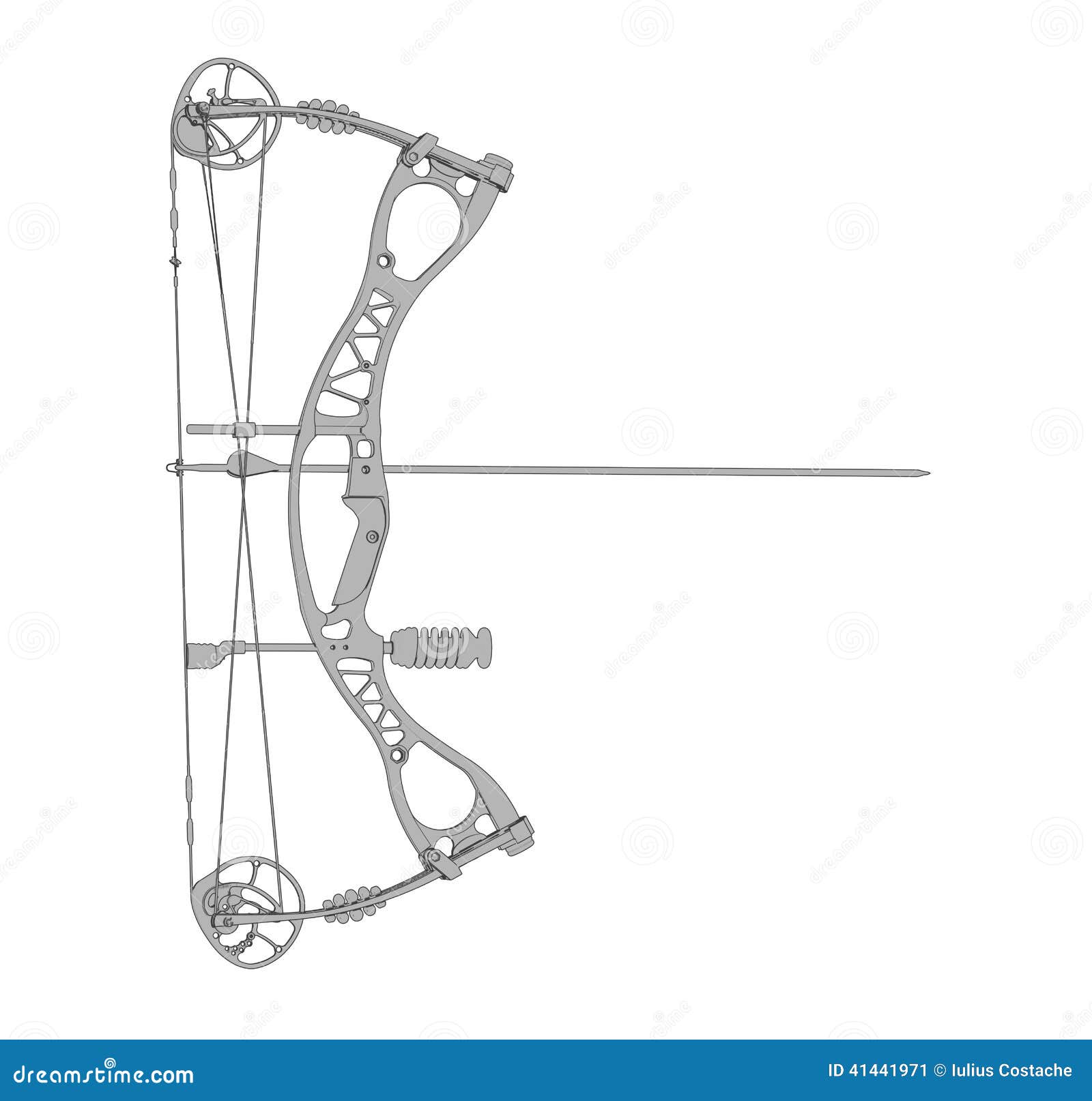 Arco compuesto stock de ilustración. Ilustración de fondo - 41441971