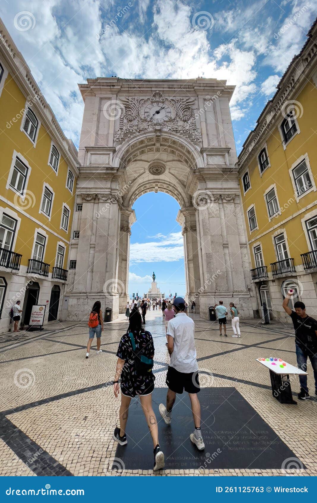 Arco Da Rua Augusta in Lisbon Editorial Stock Photo - Image of arch ...