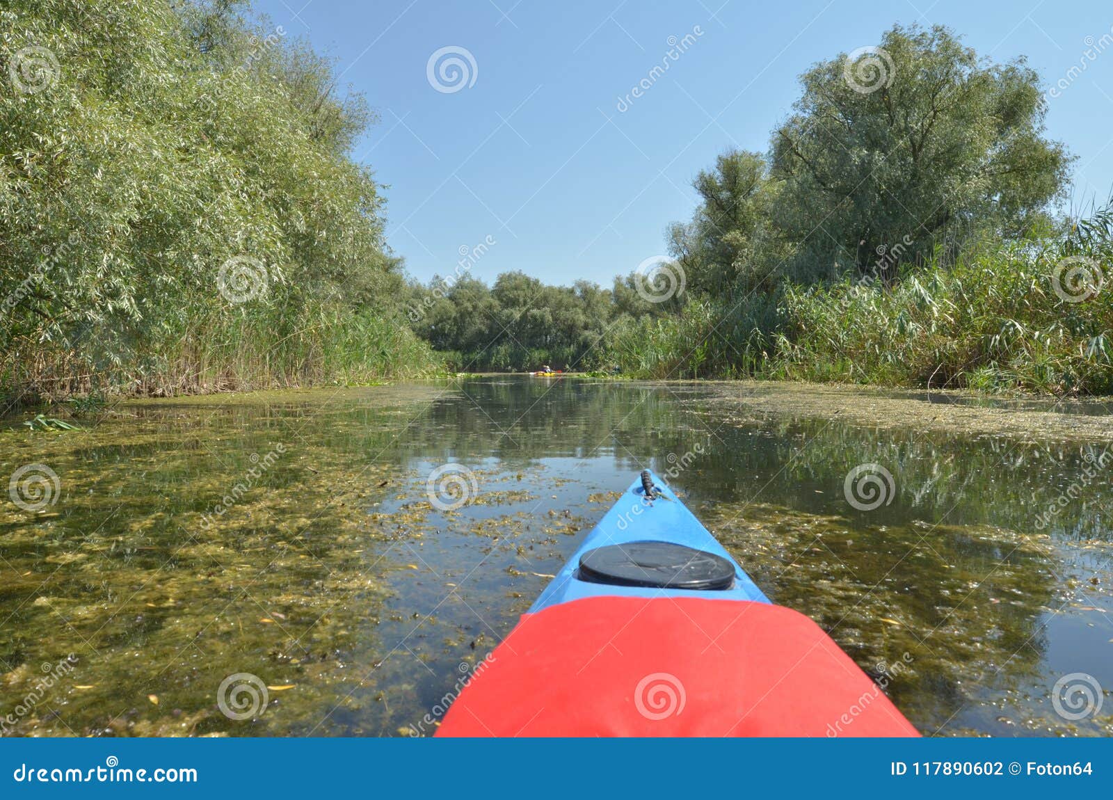 Arco Del Kajak Sull'acqua Del Lago Fotografia Stock - Immagine di ...