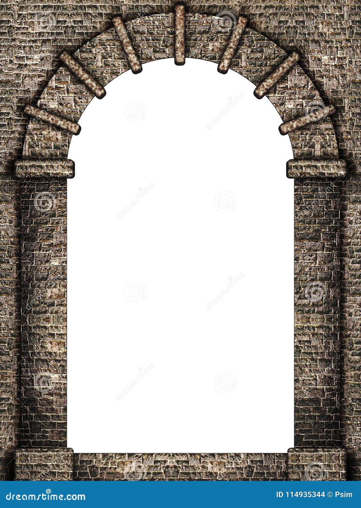 Arco medieval aislado stock de ilustración. Ilustración de extracto ...