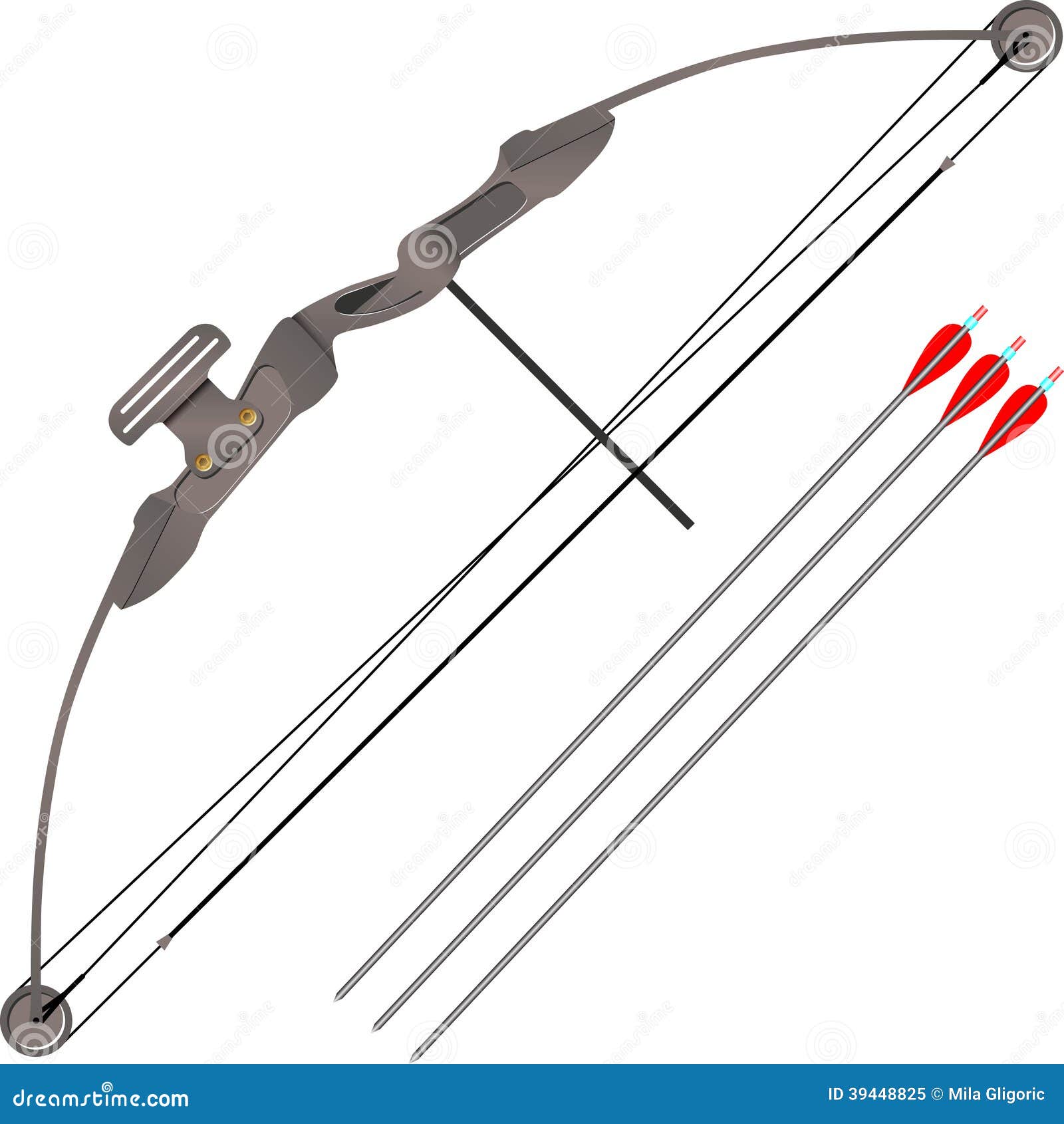 Arco Y Flecha Modernos Ilustración del Vector - Imagen: 39448825