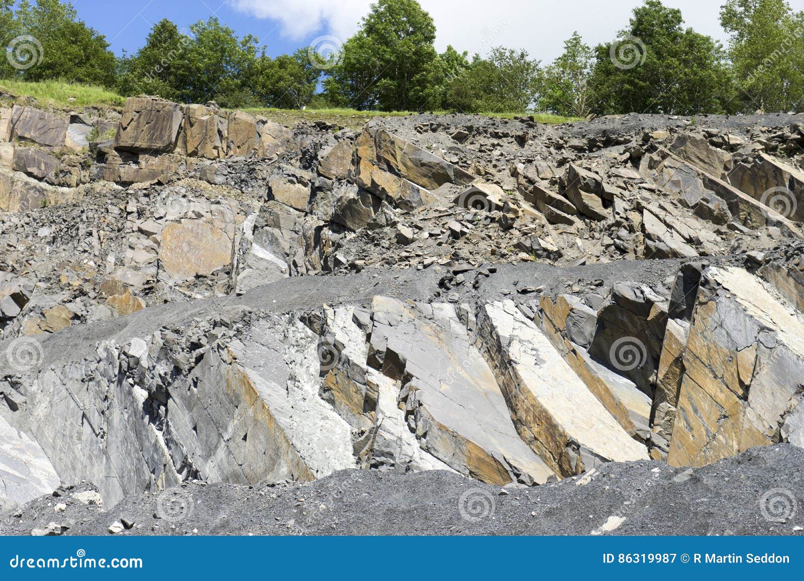 Arcow Quarry, Horton in Ribblesdale, Yorkshire. Stock Image - Image of ...