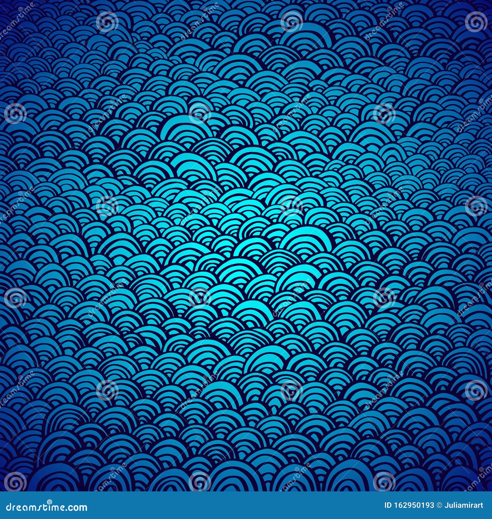 Arcs Handdrawn Pattern-11 stock vector. Illustration of abstract ...