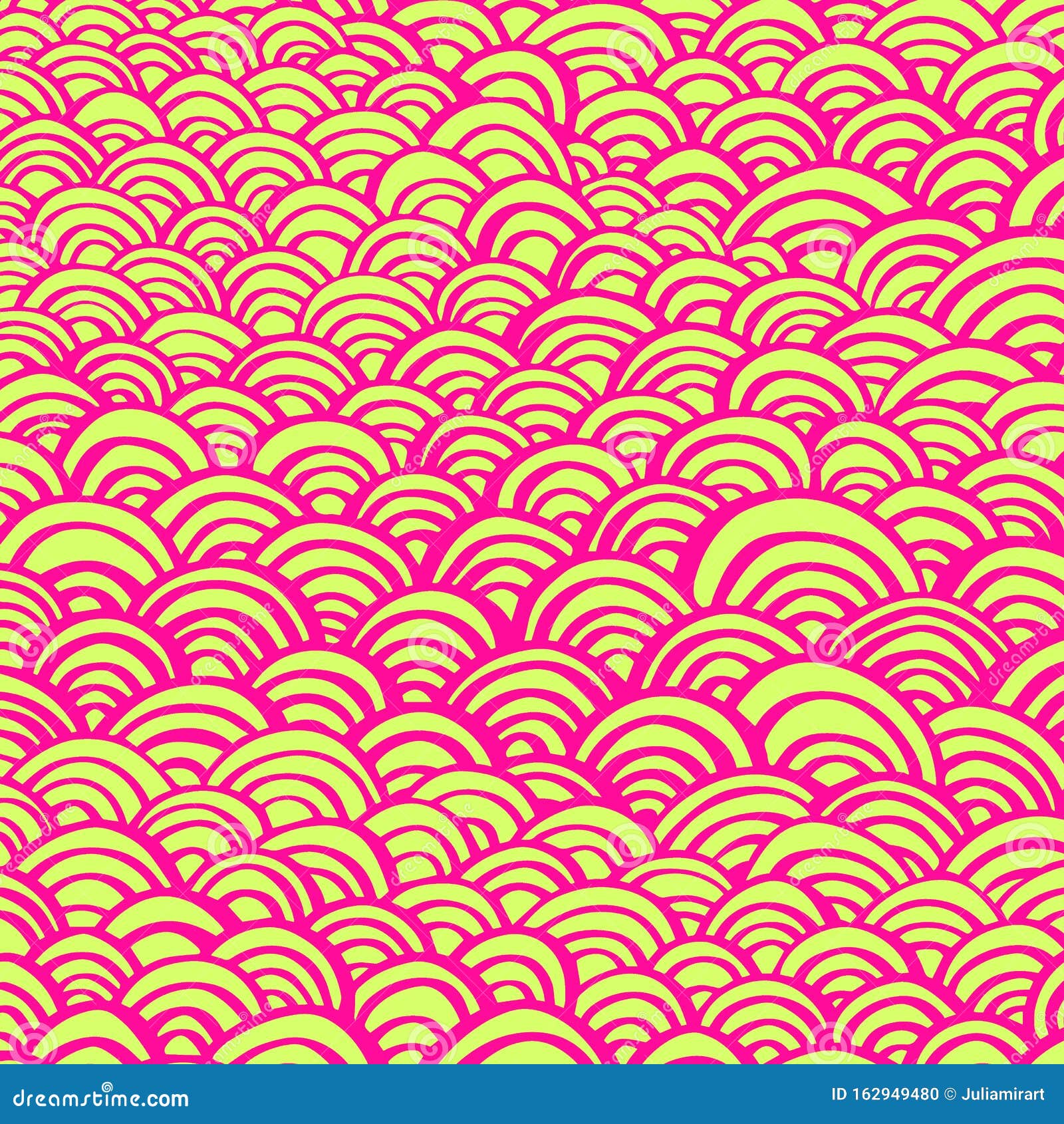 Arcs Handdrawn Pattern-04 stock vector. Illustration of pattern - 162949480