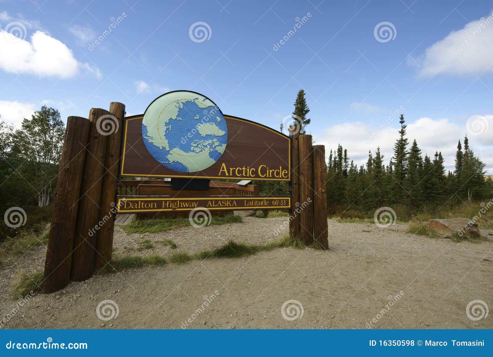 The Arctic Circle Symbol Island From The Norwegian Sea Stock Image ...