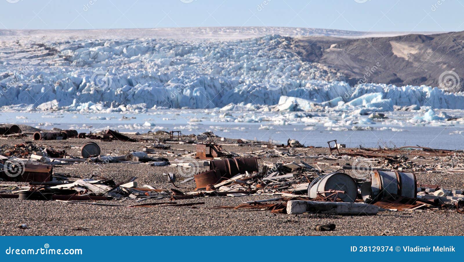 Arctic Coast Pollution Stock Images - Image: 28129374