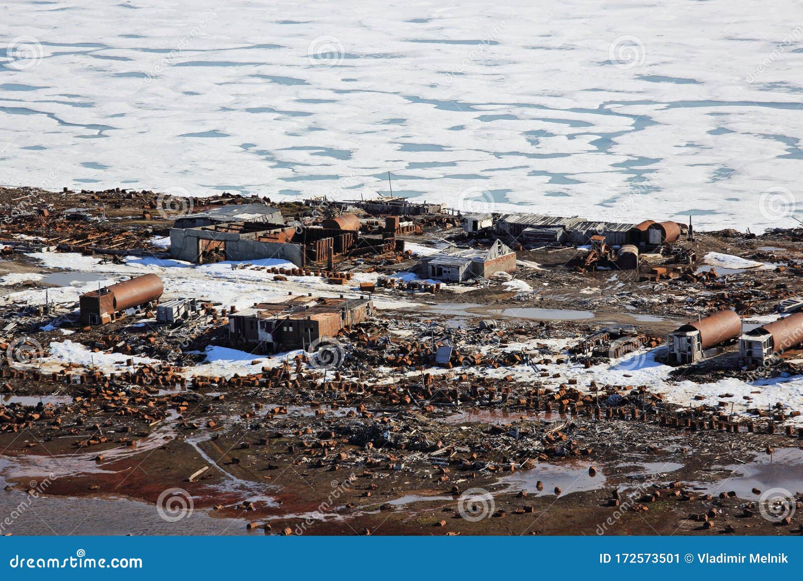 Arctic coast pollution stock image. Image of hazardous - 172573501