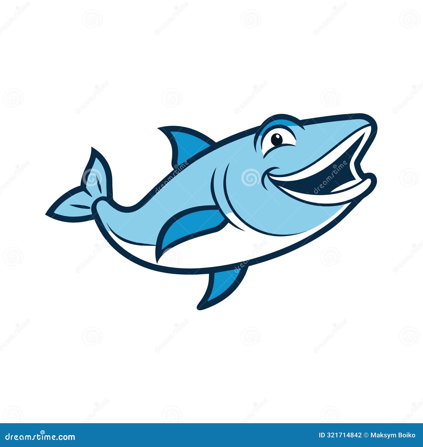Arctic Cod Fish Laughs Icon Vector Illustration Stock Illustration ...