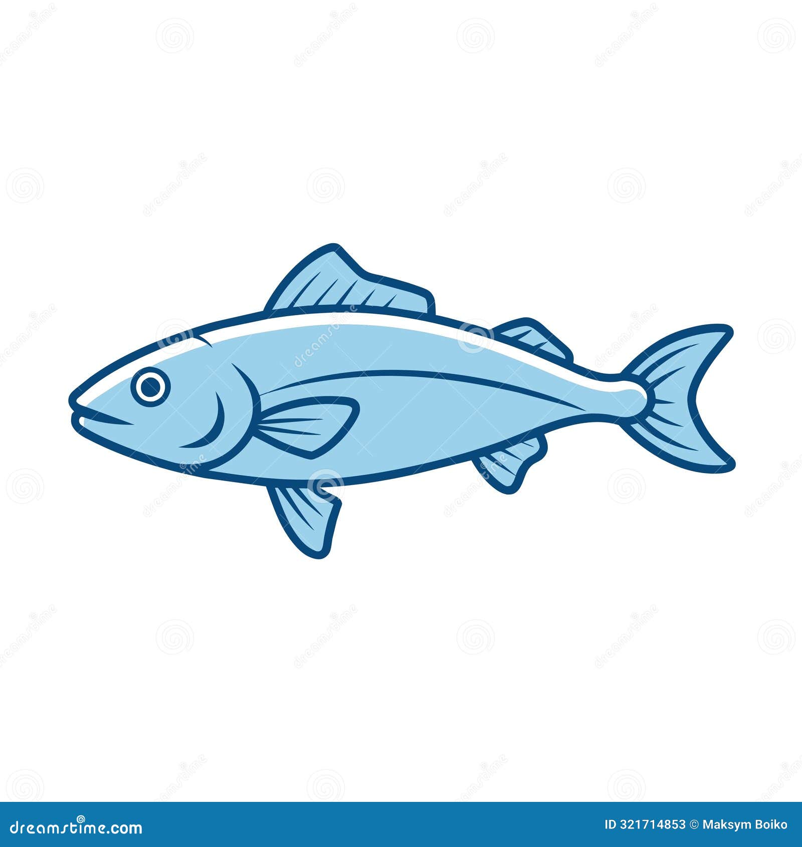 Arctic Cod Fish Looks Icon Vector Illustration Stock Illustration ...
