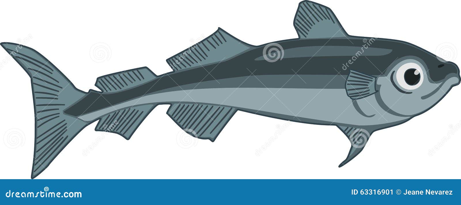 Arctic Cod stock vector. Illustration of wild, artwork - 63316901
