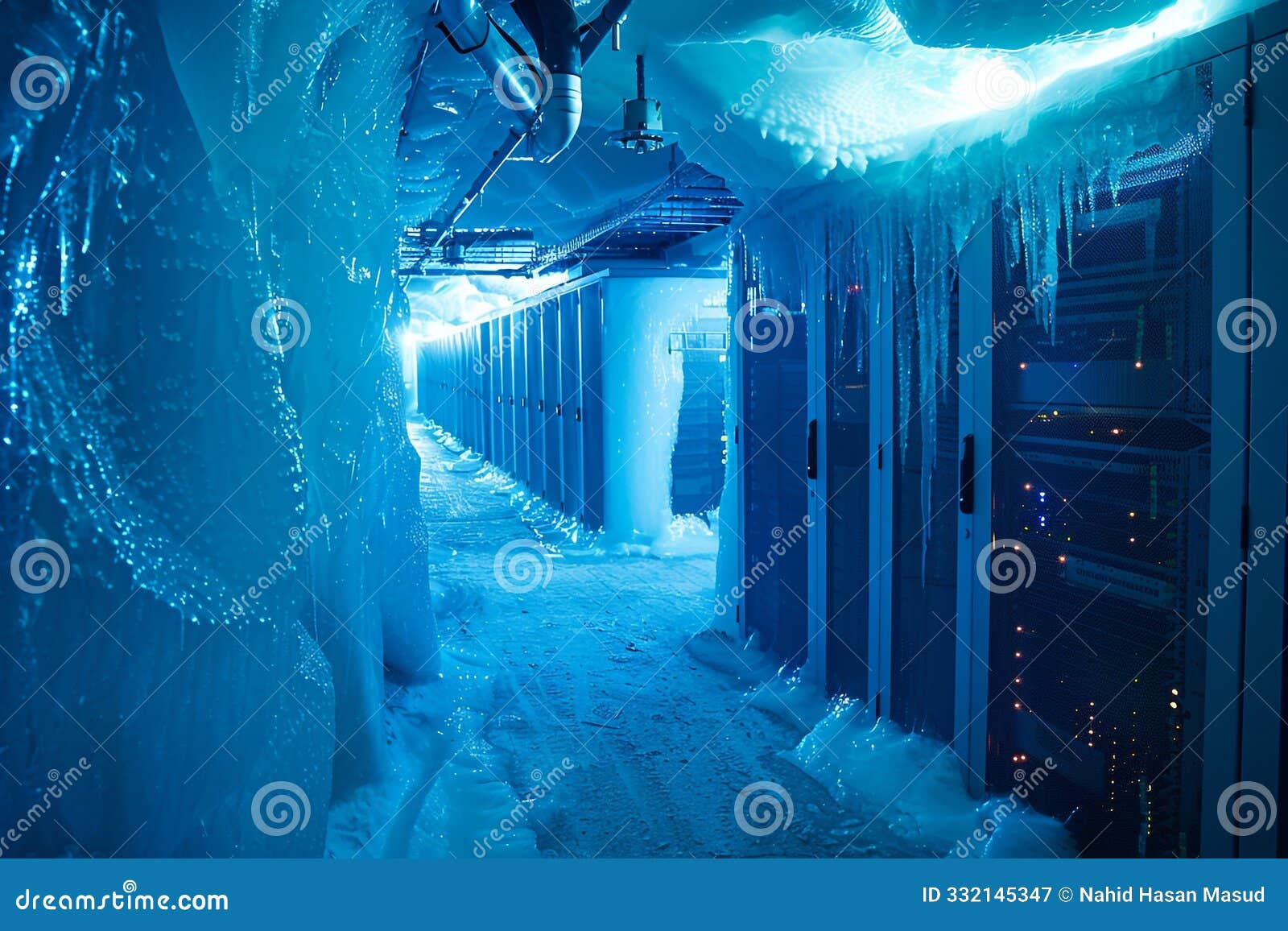 Arctic Cooling System In A Server Farm With Polar Winds Channeled ...
