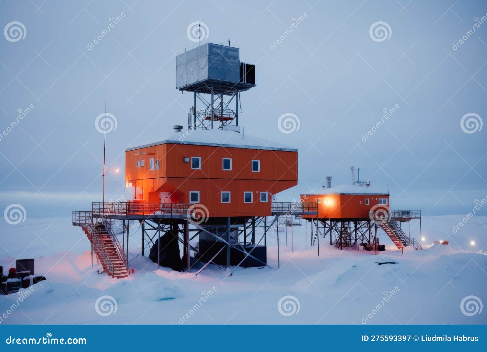 Arctic Explorer Set, Floating Iceberg And White Arctic Bear, Polar ...