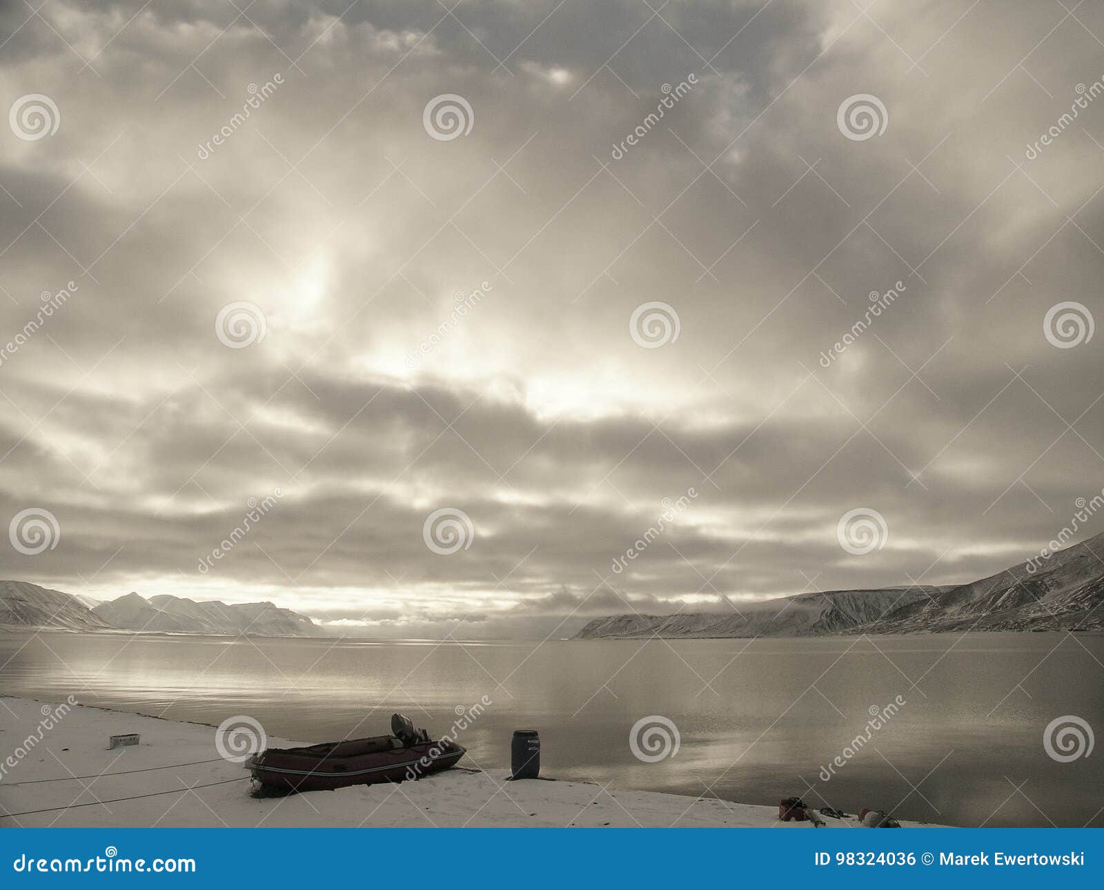 Arctic fjord without ice stock photo. Image of fiord - 98324036