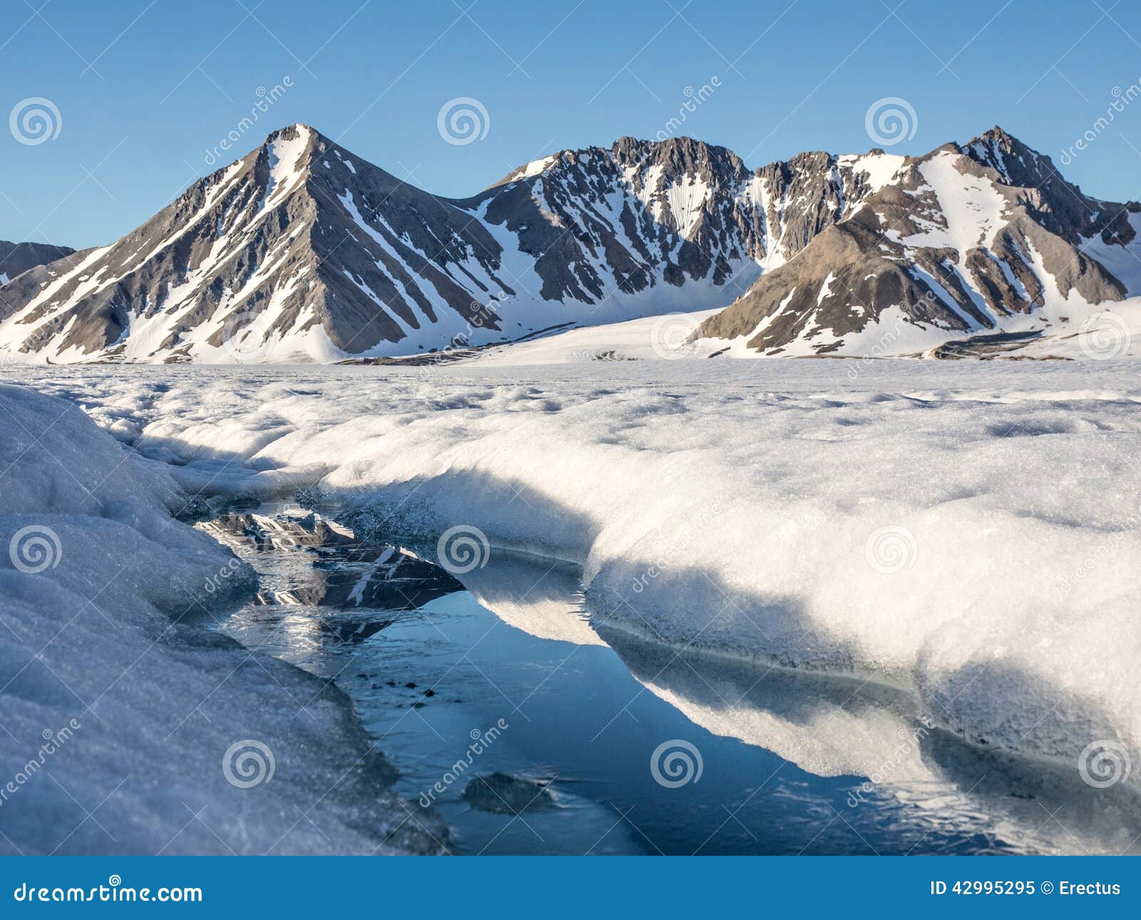 Arctic Glacier Landscape - Svalbard, Spitsbergen Stock Image - Image of ...