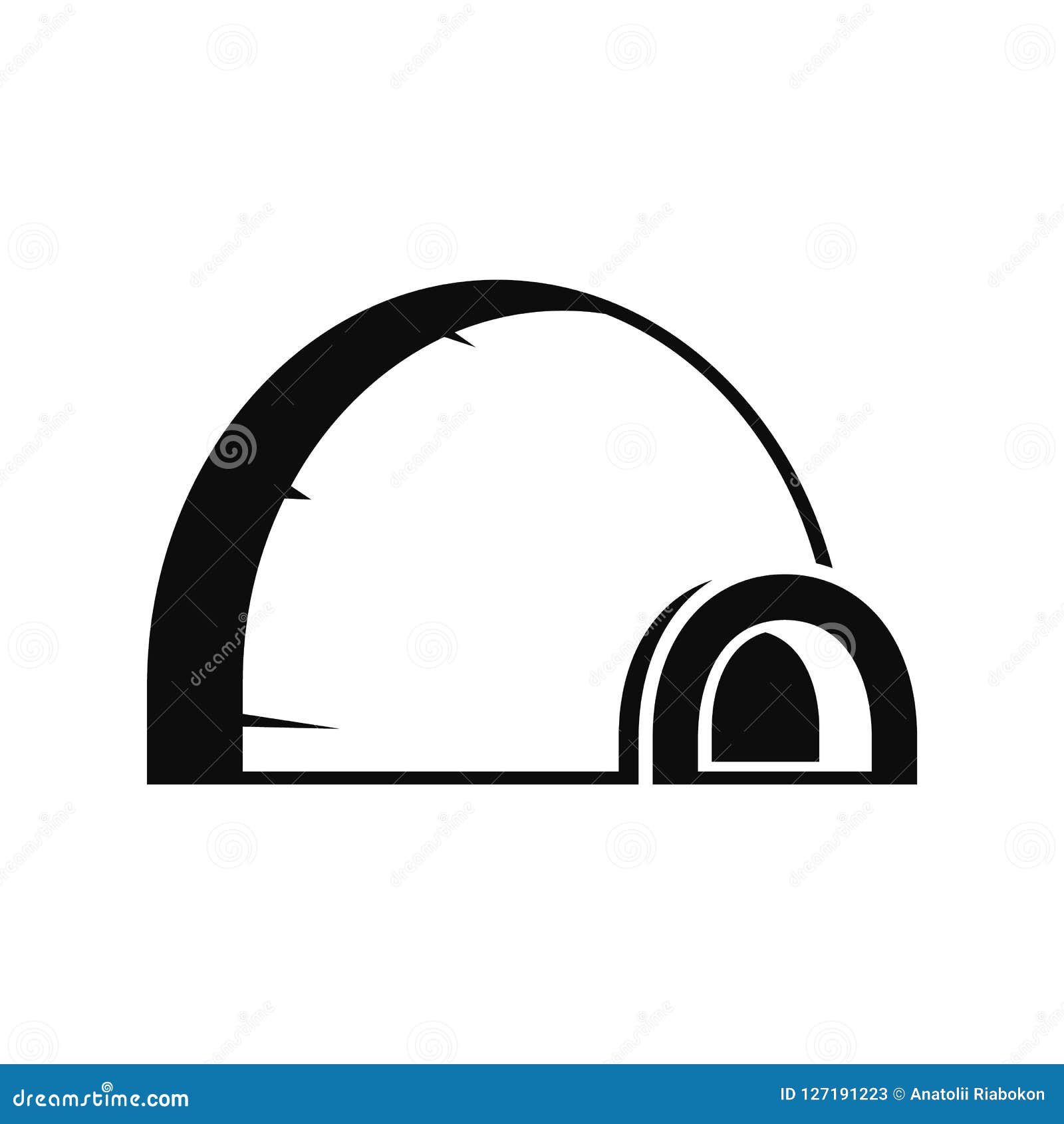 Arctic Igloo Logo Vector Simple Design. House From Ice Blocks Design ...