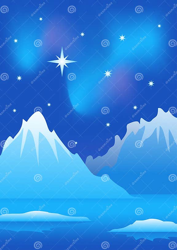 Arctic landscape stock vector. Illustration of hill, global - 13780381