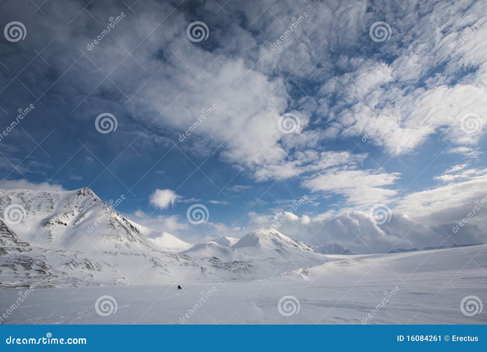 Arctic Landscape, Glaciers and Mountains Stock Image - Image of ...