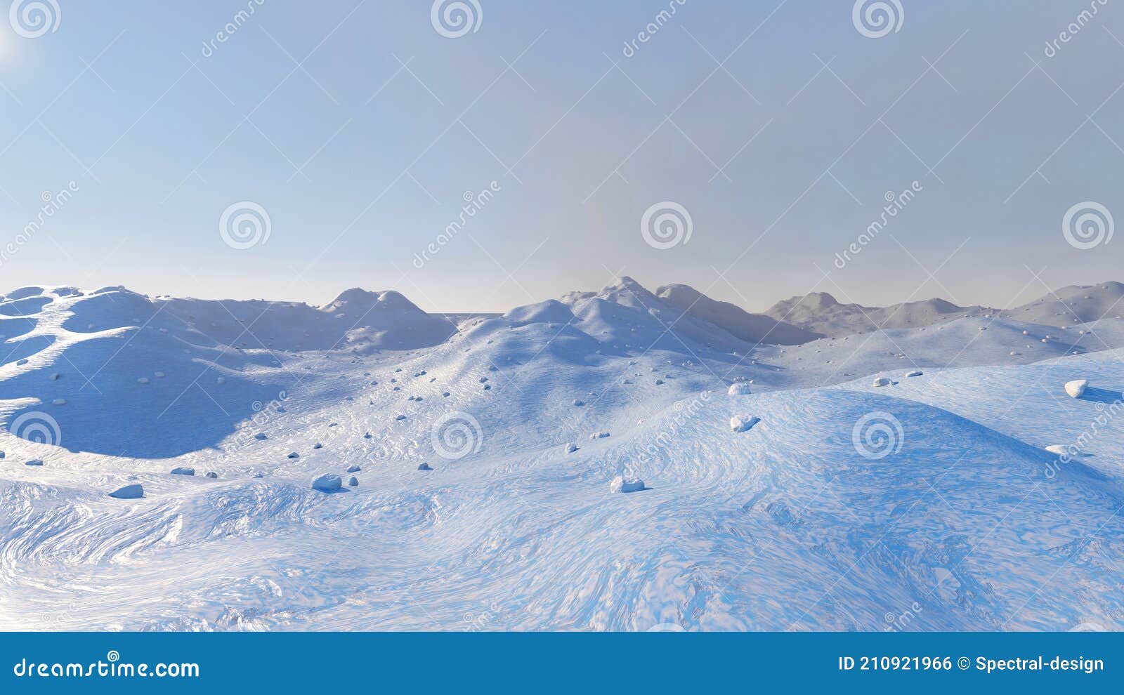 Arctic Landscape Illustration Stock Illustration - Illustration of ...