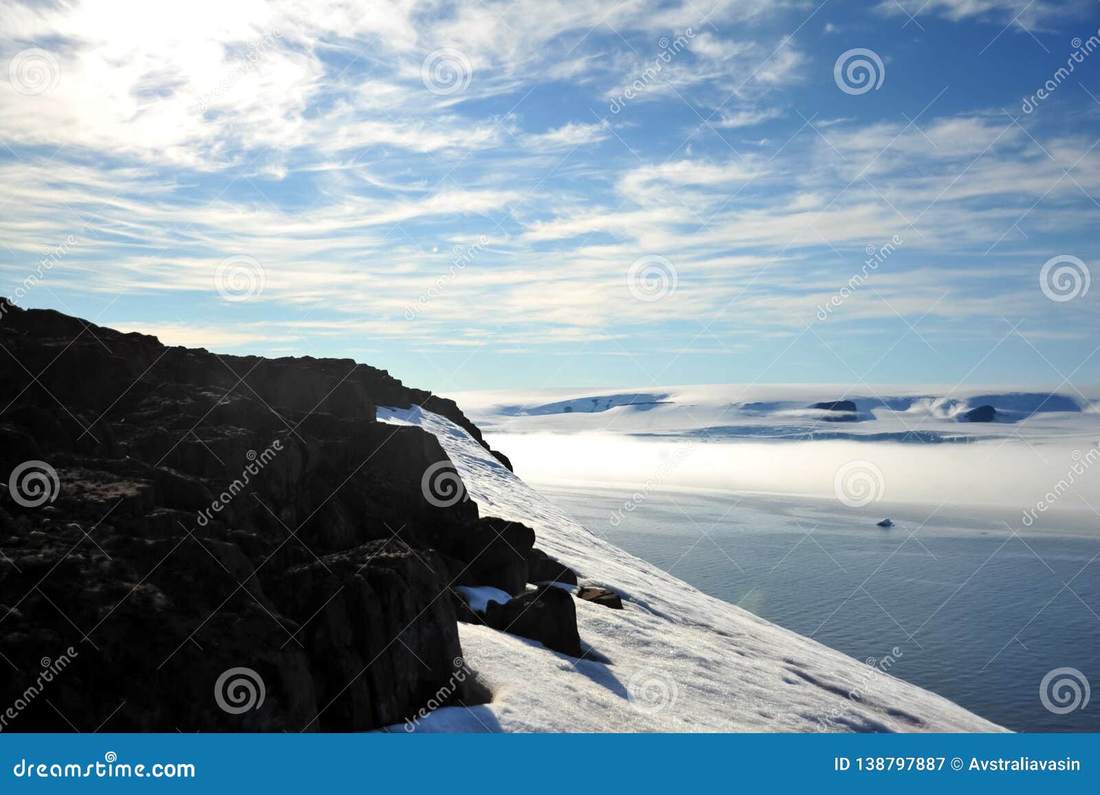 Arctic Landscape, Arctic Tundra and Ice of Arctic Ocean Stock Image ...
