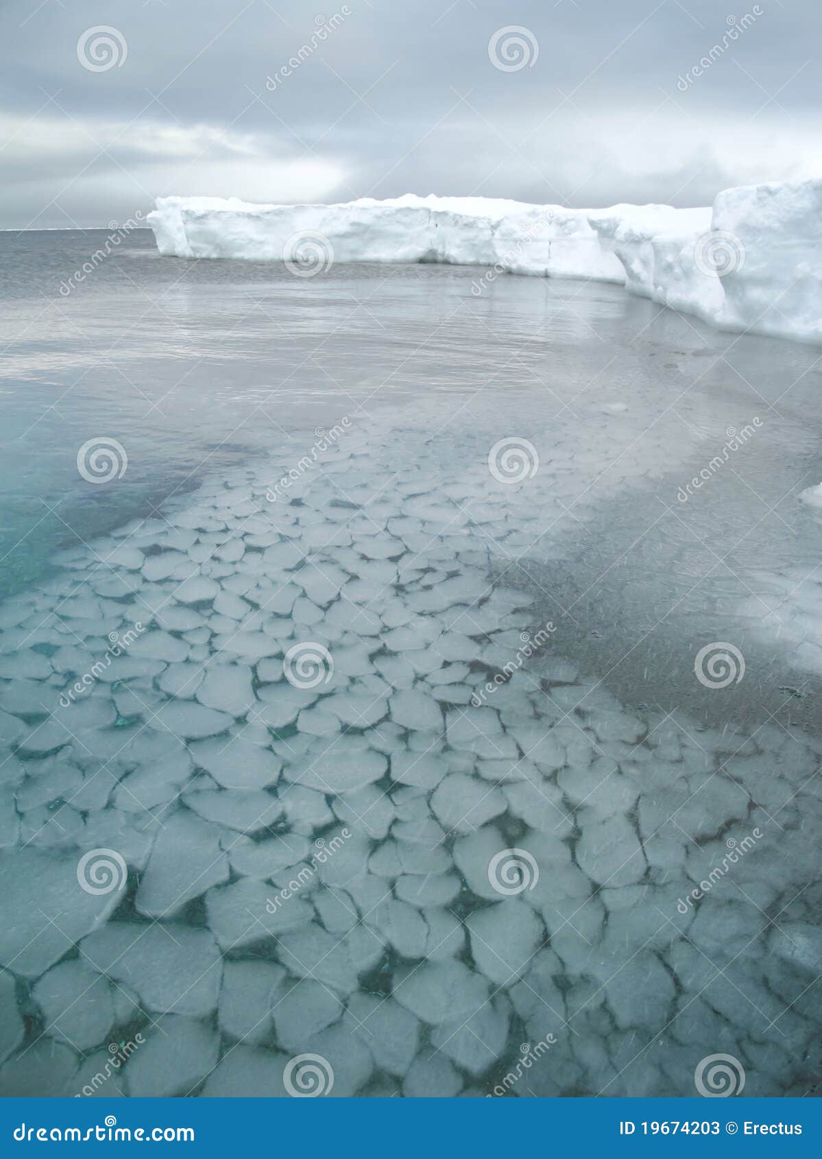 Arctic Ocean - Ice on the Sea Surface Stock Image - Image of ocean ...