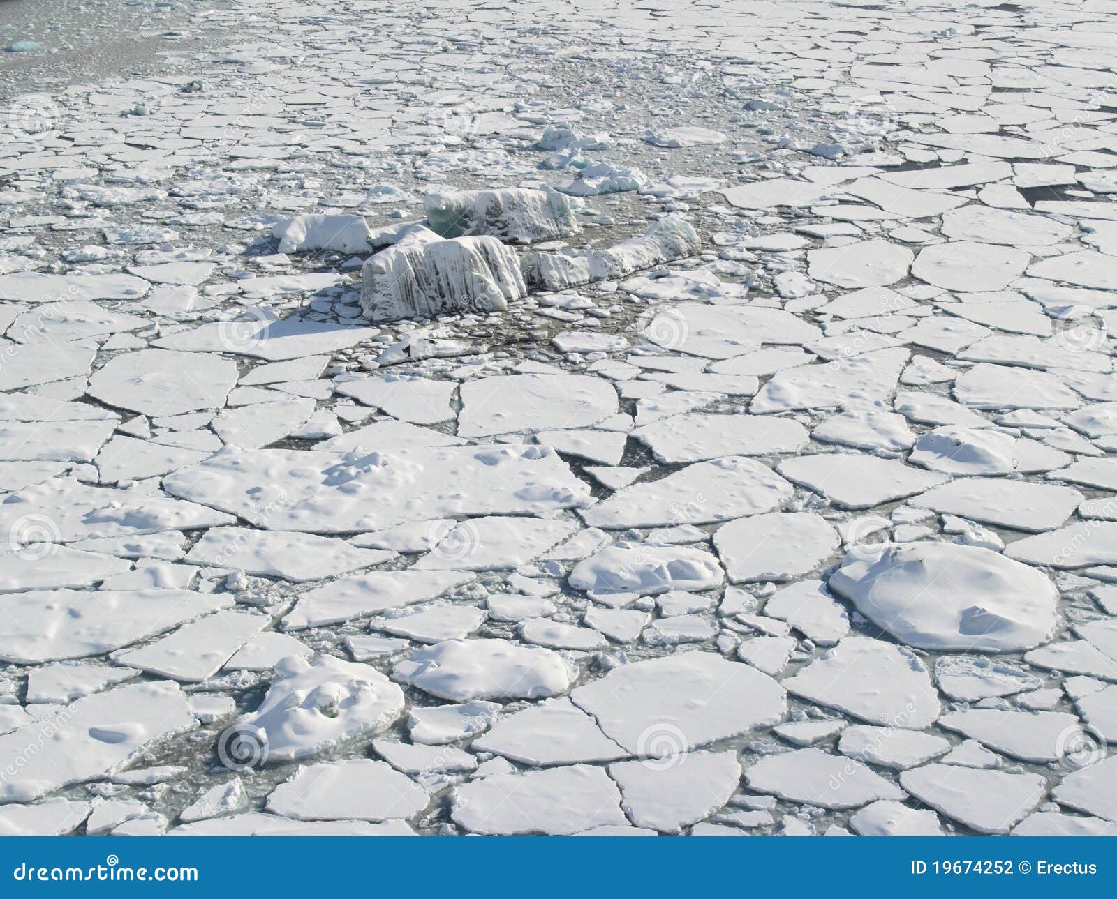 Arctic Ocean Ice Environment Off The West Coast Of Greenland Royalty ...