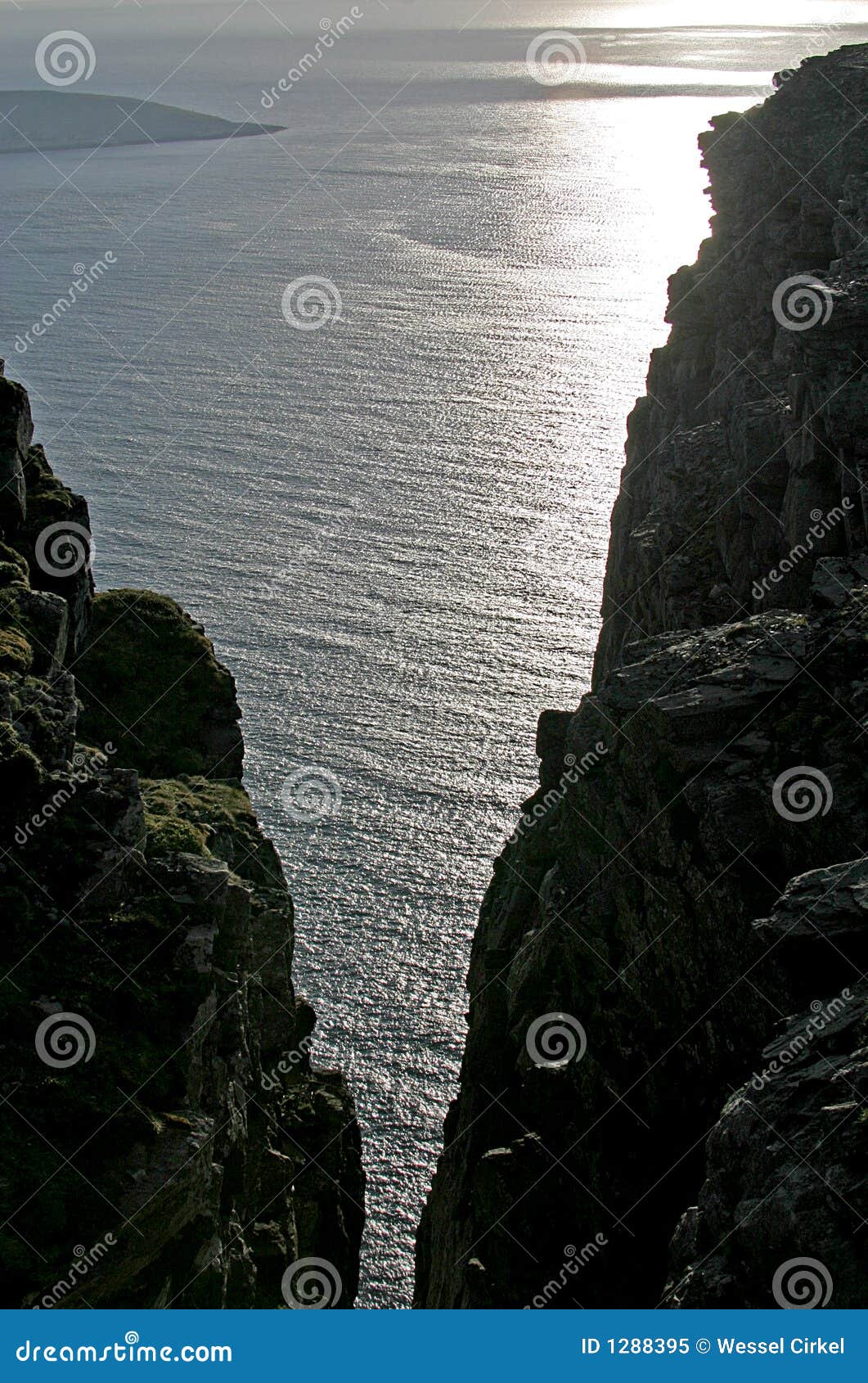The Arctic Ocean between the Rocks Stock Image - Image of lonely ...