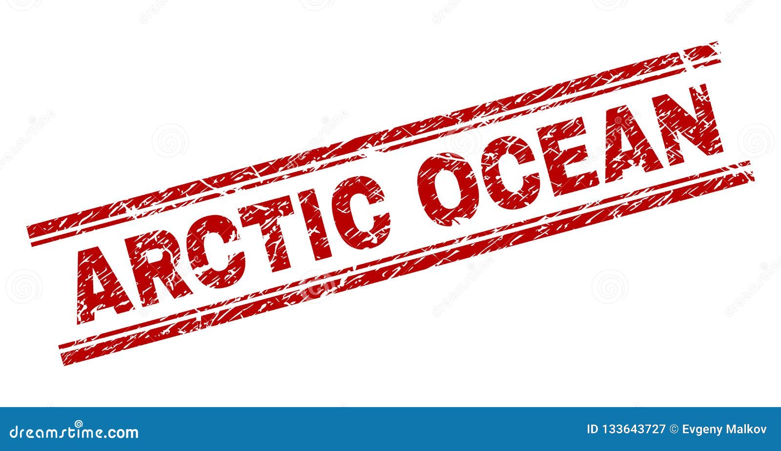 Scratched Textured ARCTIC OCEAN Stamp Seal Stock Vector - Illustration ...