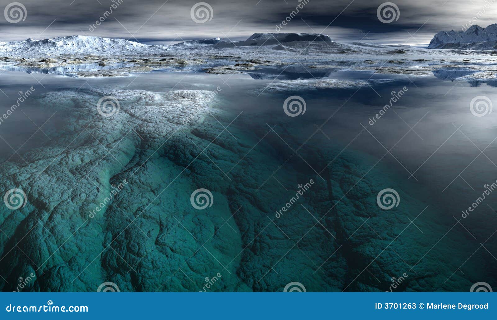 Arctic Scene stock image. Image of clear, scenic, snow - 3701263