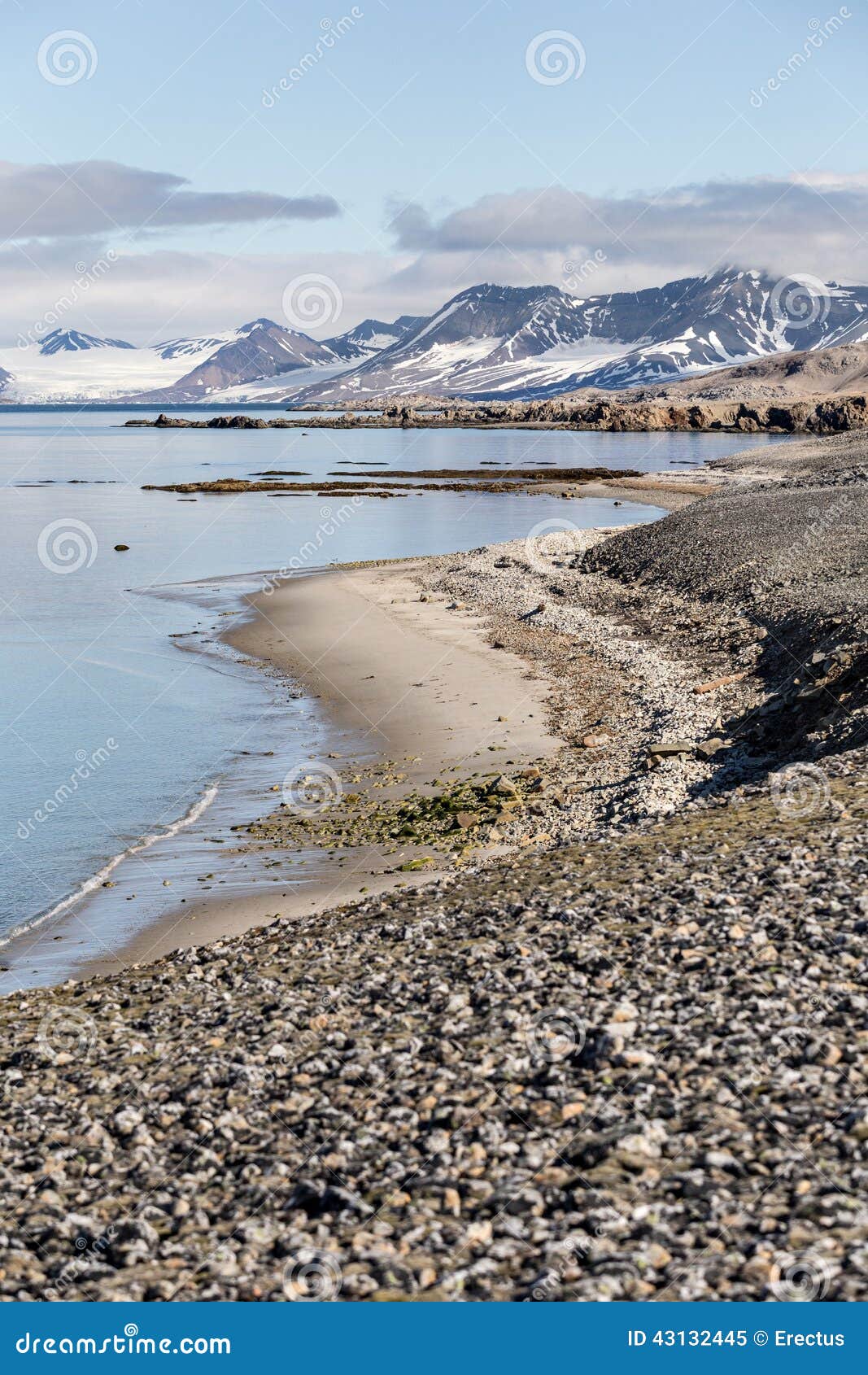 Arctic Summer Landscape - Spitsbergen, Svalbard Stock Image - Image of ...