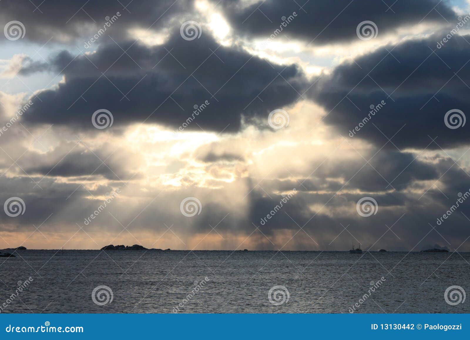 Arctic Sun rays stock photo. Image of harbour, life, grey - 13130442