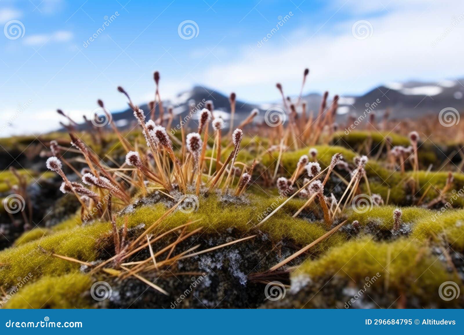 Arctic Vegetation Close-up in Tundra Biome Stock Image - Image of flora ...