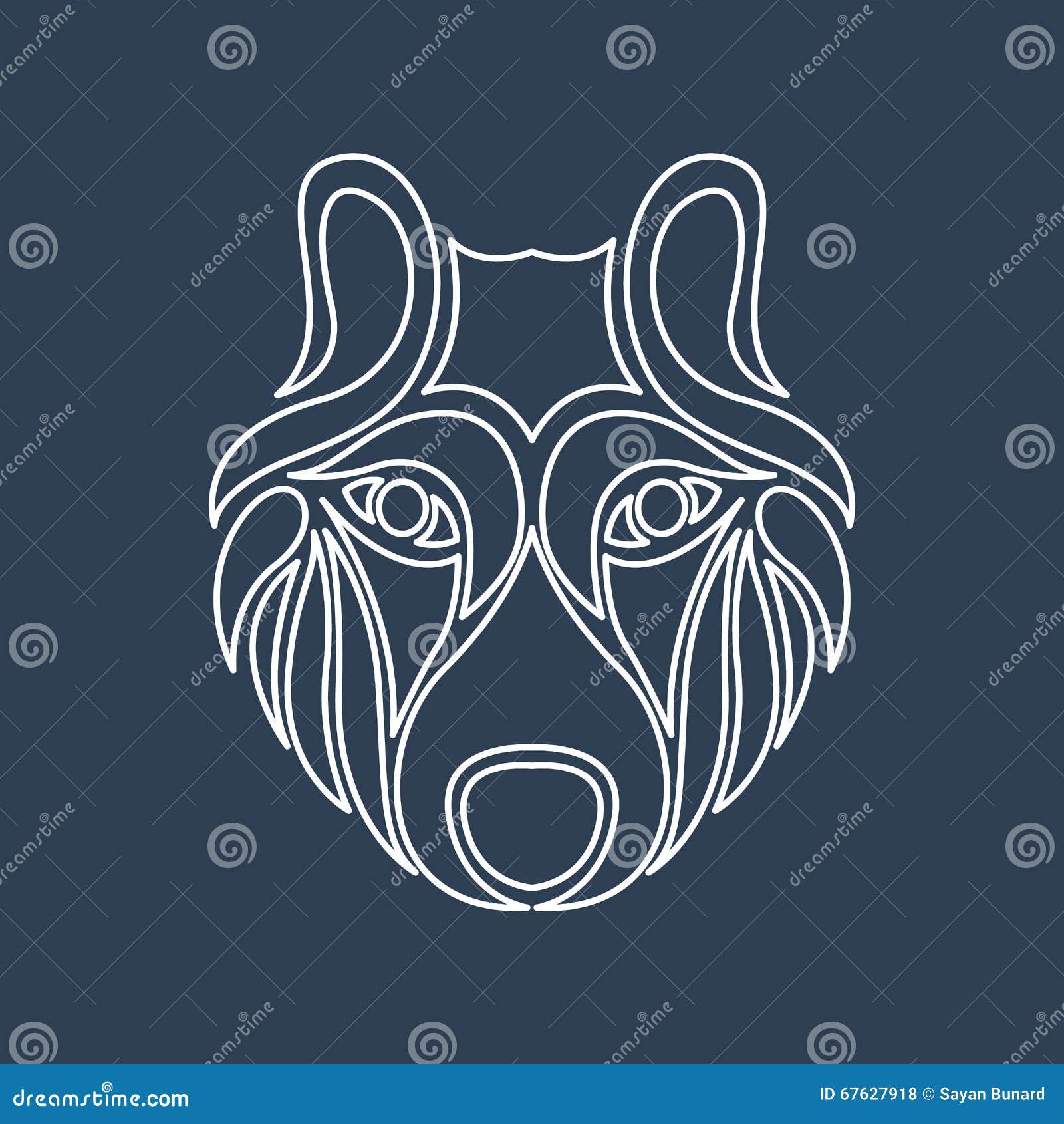 Arctic wolf logo vector stock vector. Illustration of modern - 67627918