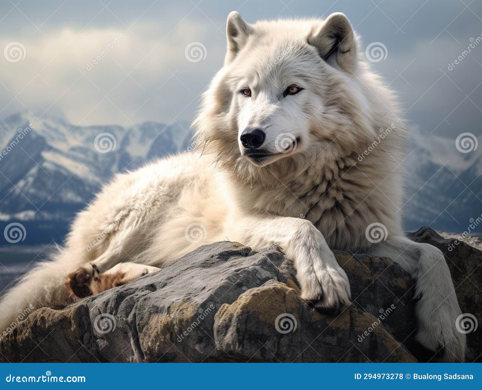 Arctic Wolf Made with Generative AI Illustration Stock Illustration ...
