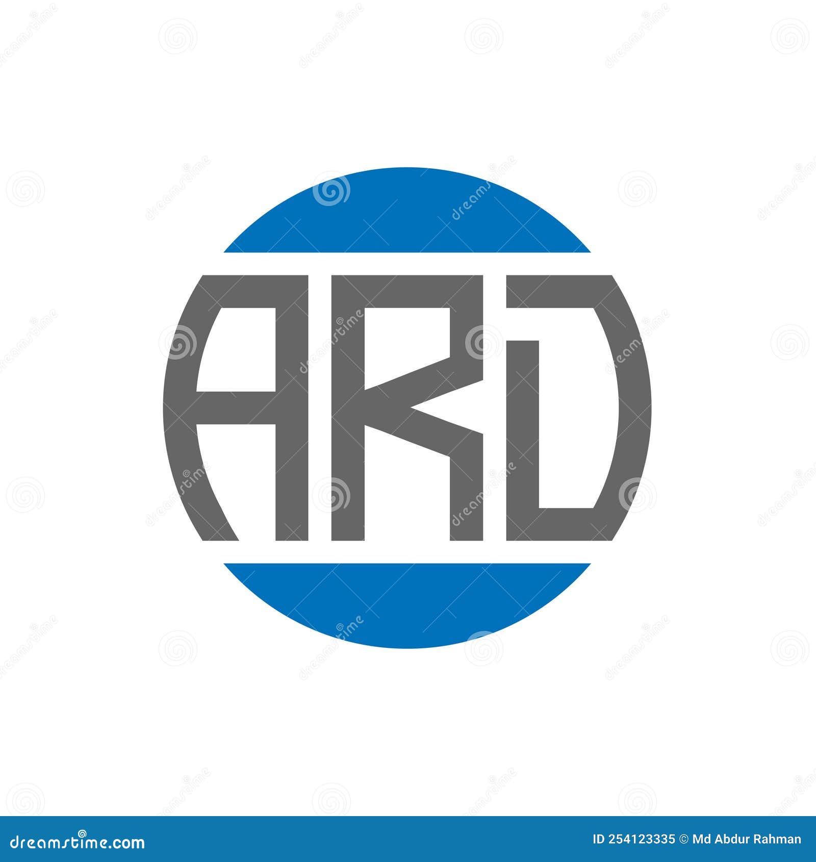 ARD Letter Logo Design on White Background. ARD Creative Initials ...