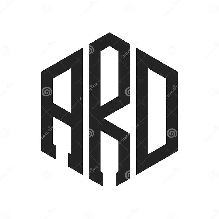 ARD Logo Design. Initial Letter ARD Monogram Logo Using Hexagon Shape ...