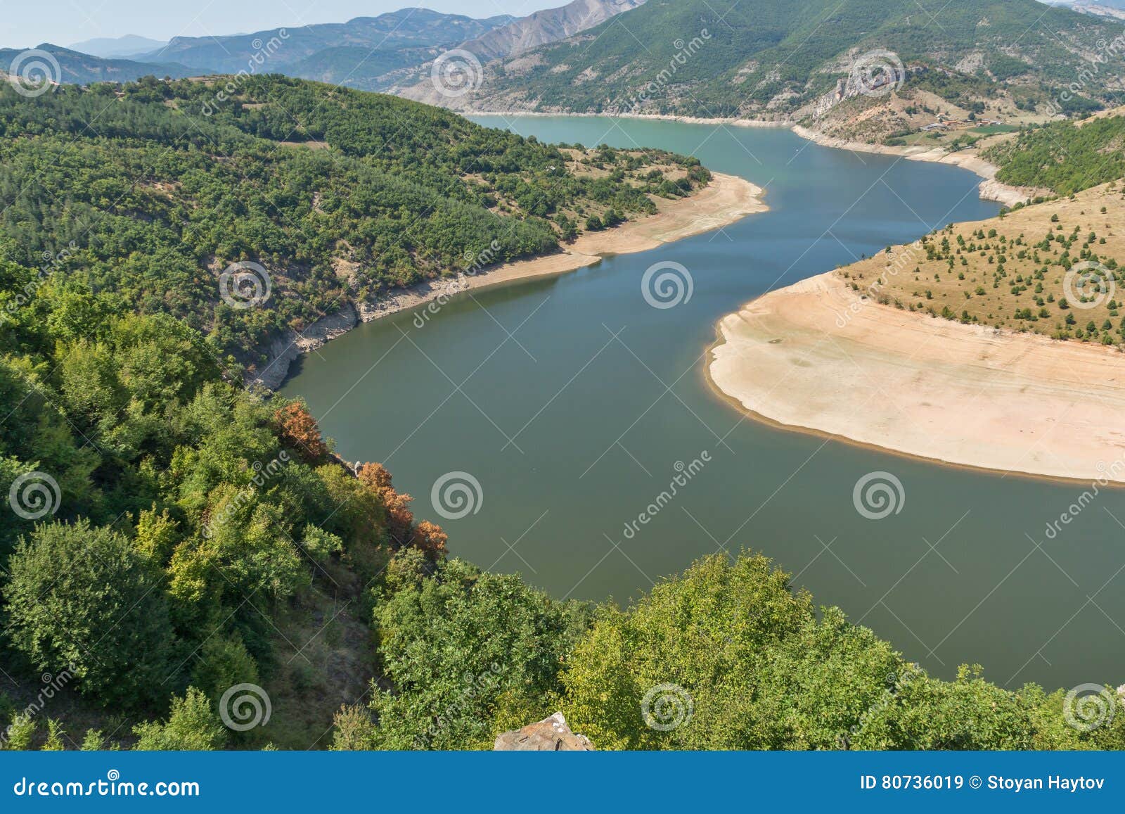 Arda River-Windung Und Rhodopes-Berg, Bulgarien Stockbild - Bild von ...