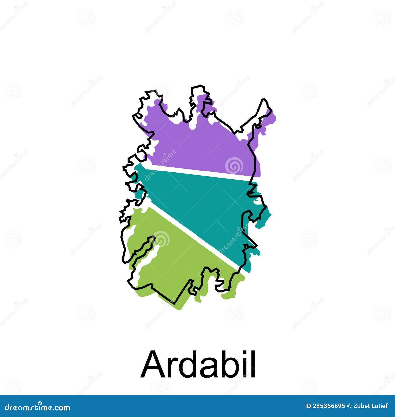 Ardabil City Islamic Republic Of Iran, Persia, Ardabil Province Map ...