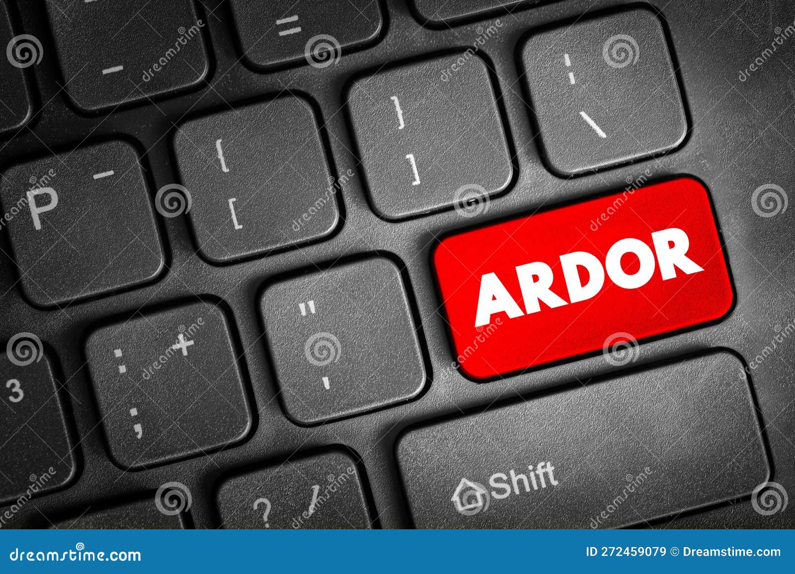 Ardor Text Button on Keyboard, Concept Background Stock Image - Image ...