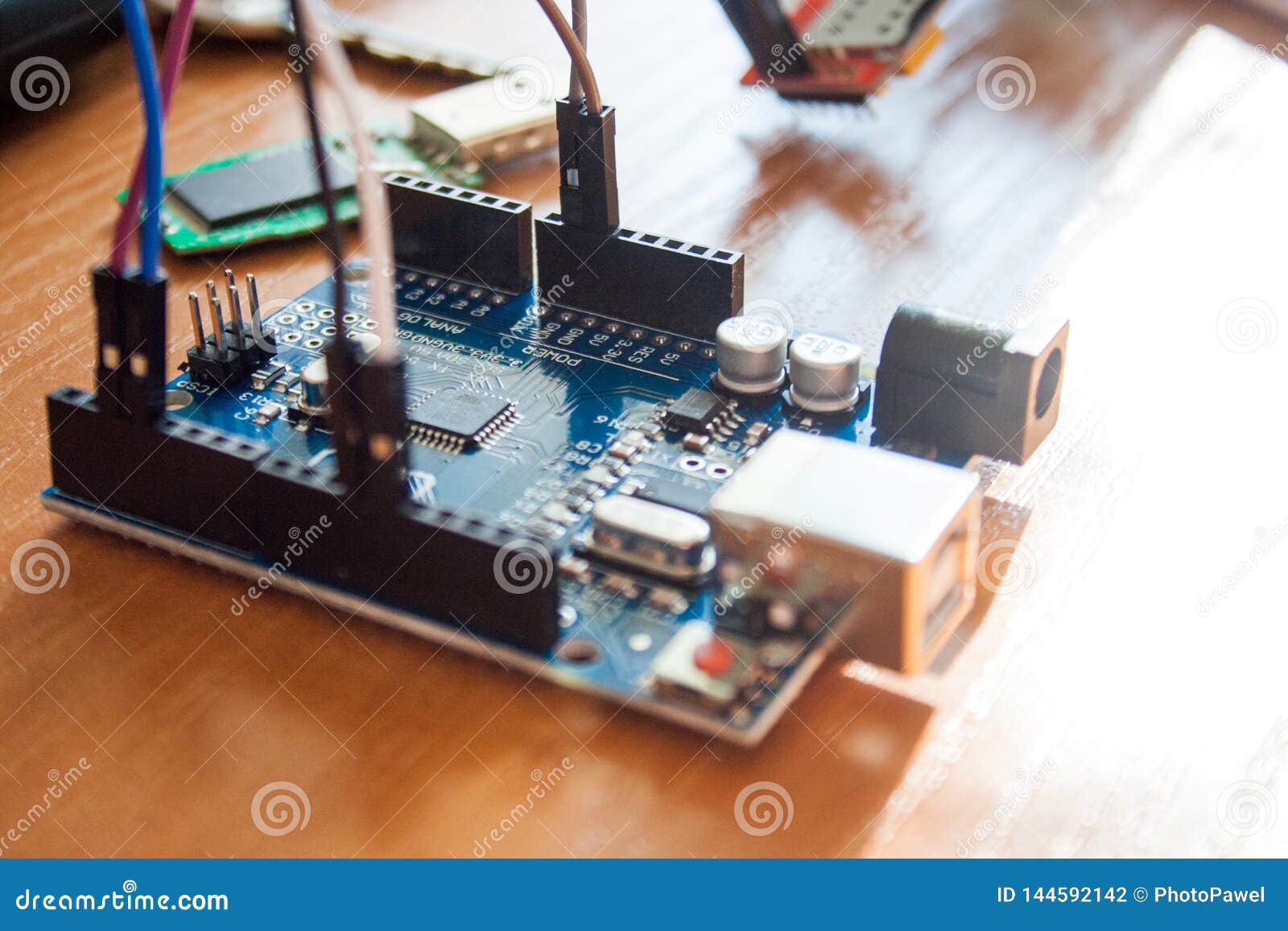 Arduino Board Micro Controller Used for Building Digital Devices Stock ...
