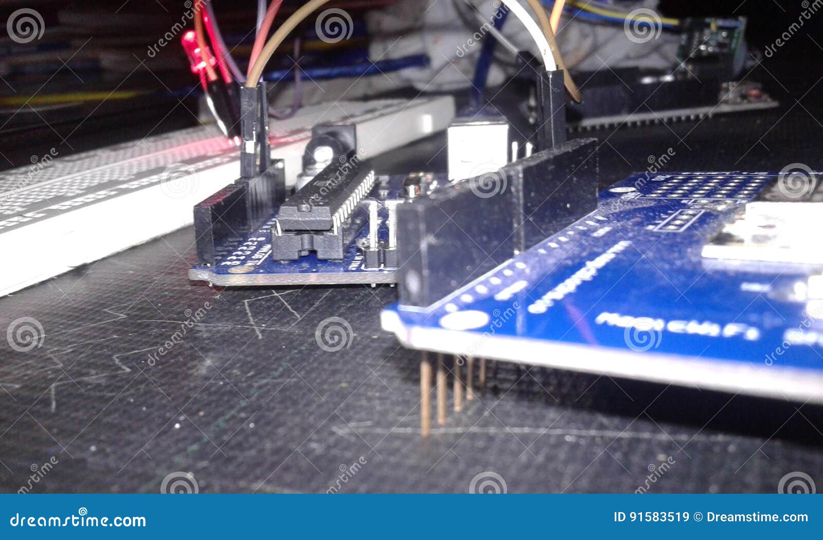 Arduino with Internet -Electronics Stock Image - Image of powered ...