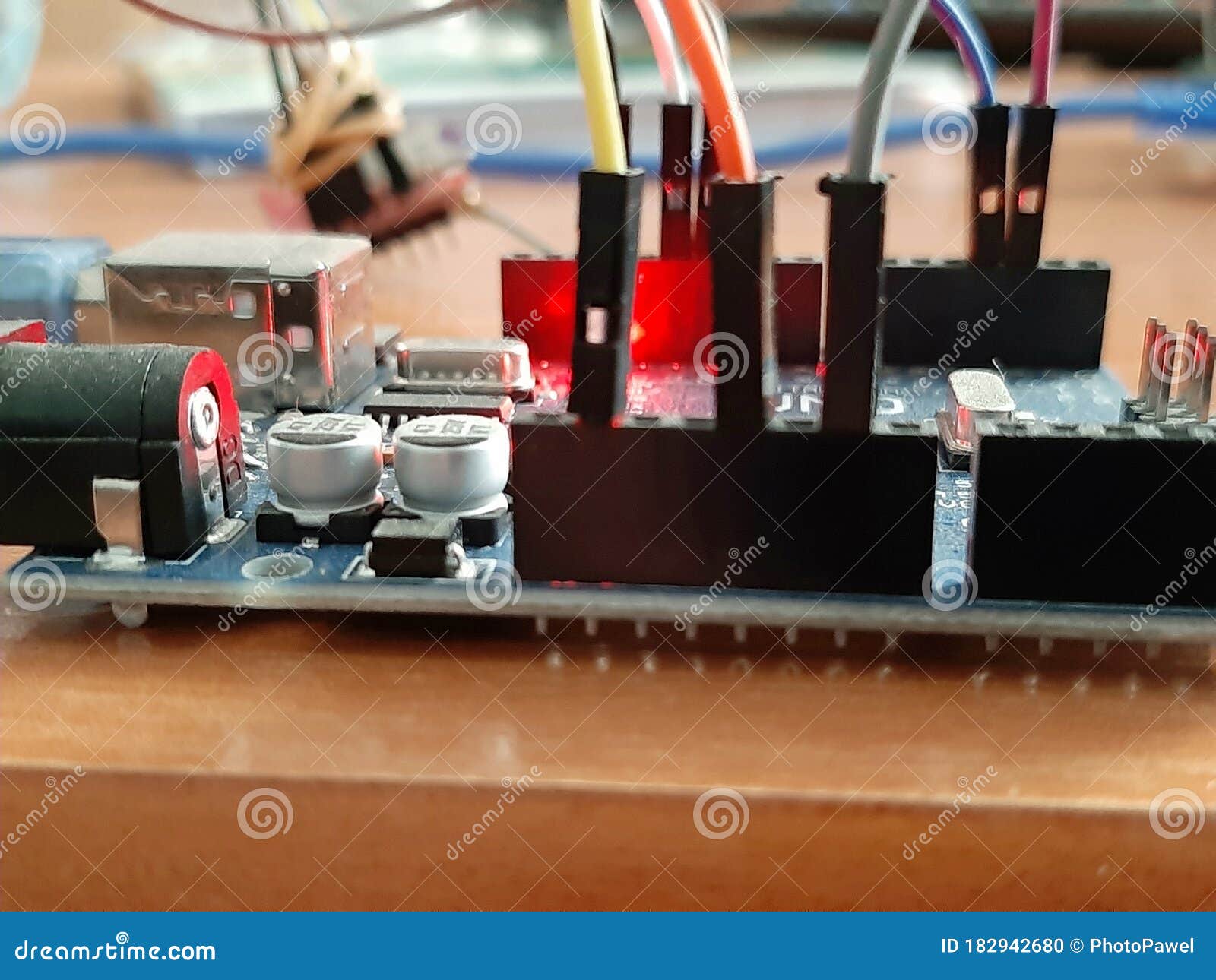 An Arduino Uno Board Micro Controller Used for Building Digital Devices ...
