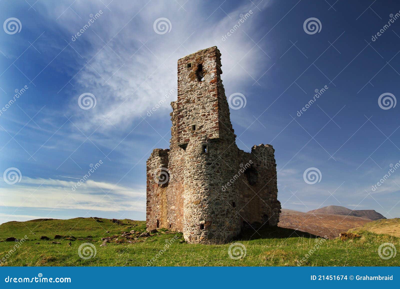 Ardvreck Castle stock photo. Image of sutherland, sunny - 21451674