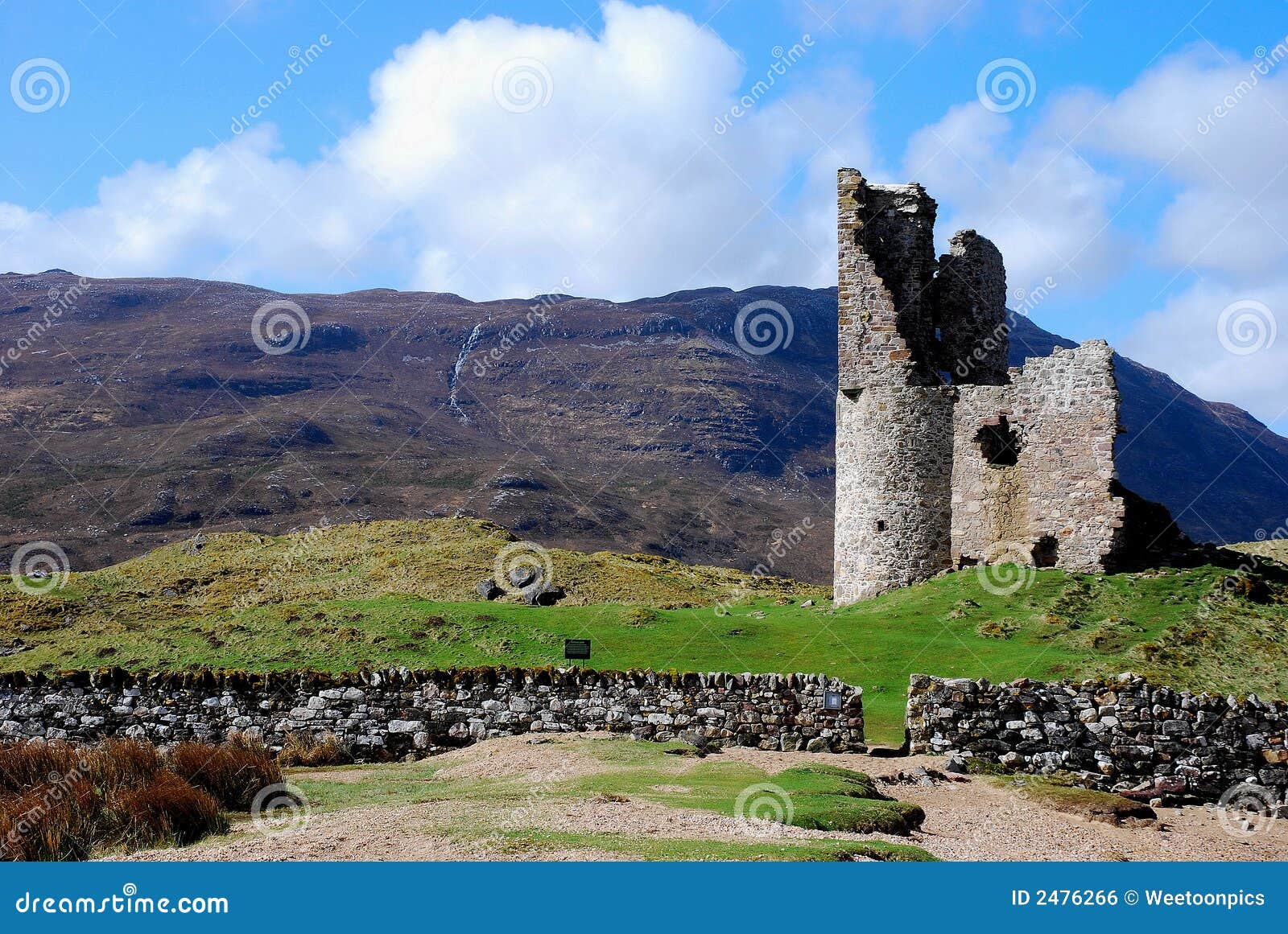 Ardvreck Castle. stock photo. Image of historic, highland - 2476266