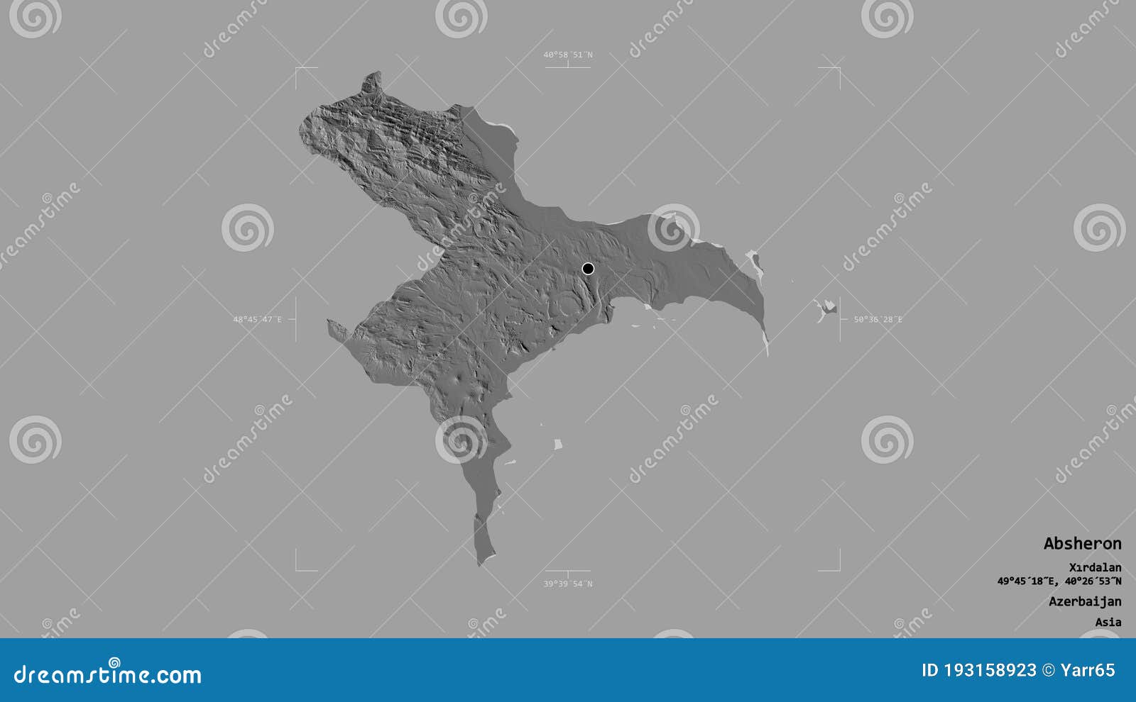 Absheron - Azerbaijan. Bounding Box. Bilevel Stock Illustration ...