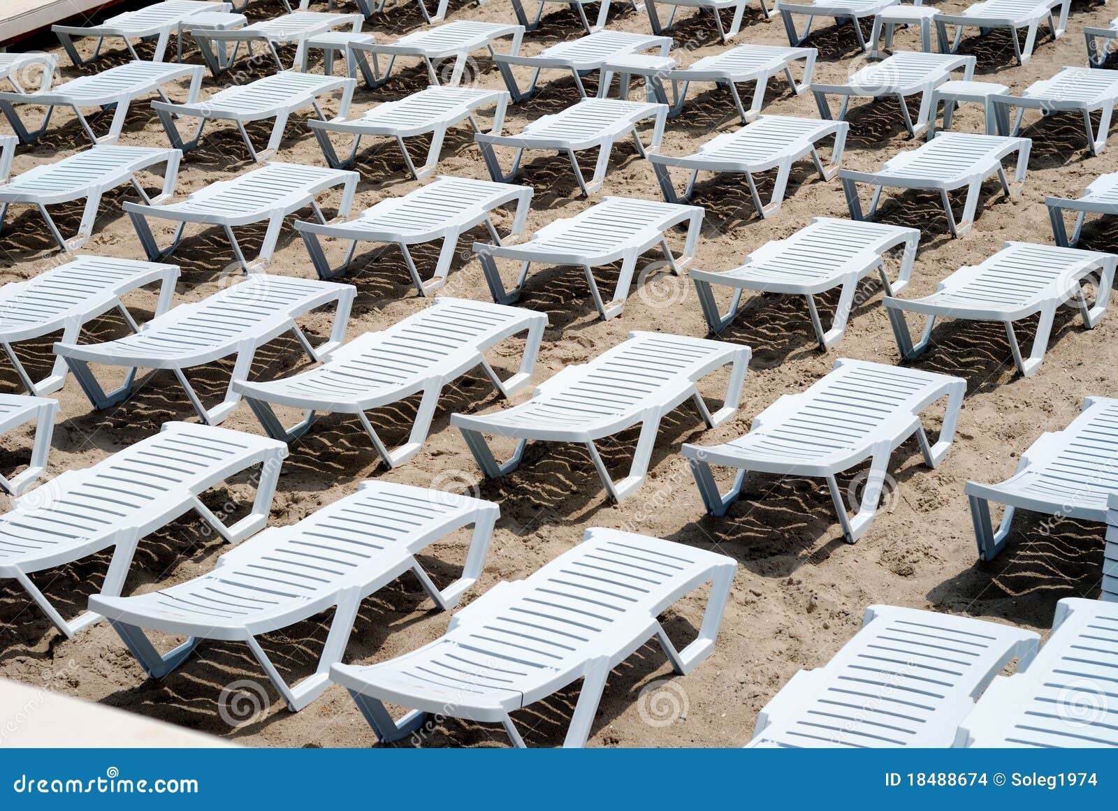 Area of a Beach for Comfortable Rest Stock Photo - Image of sand ...