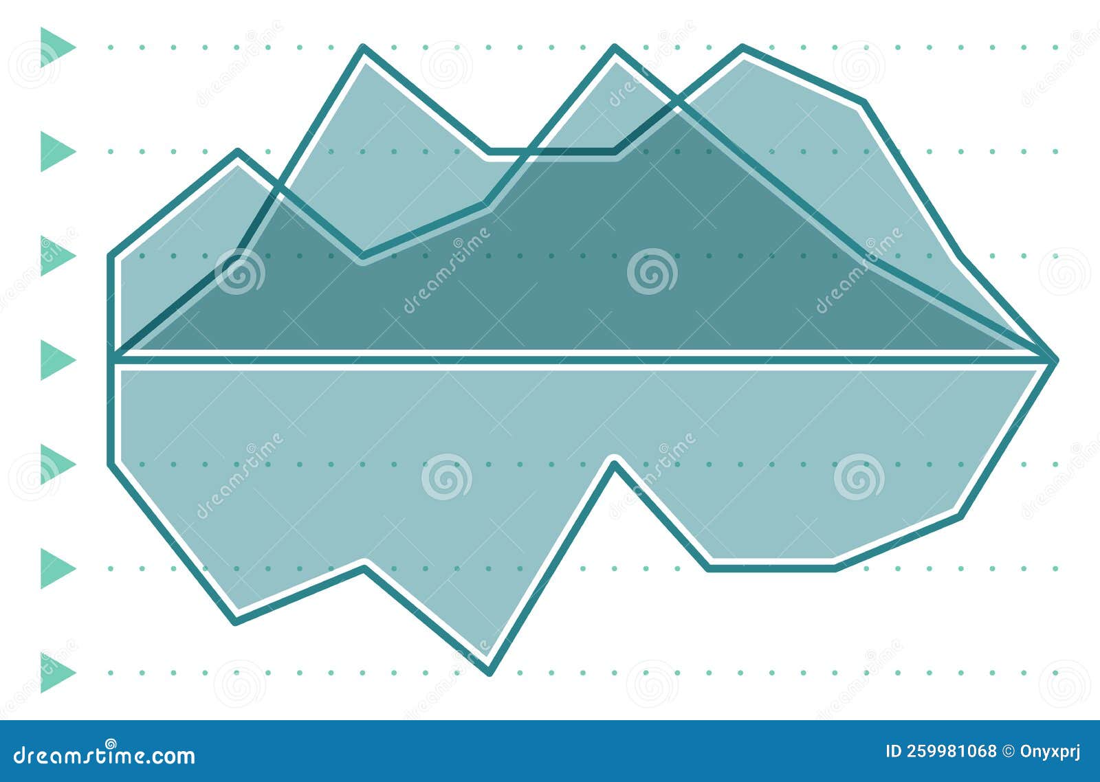 Area Chart. Data Distribution Diagram Stock Vector - Illustration of ...
