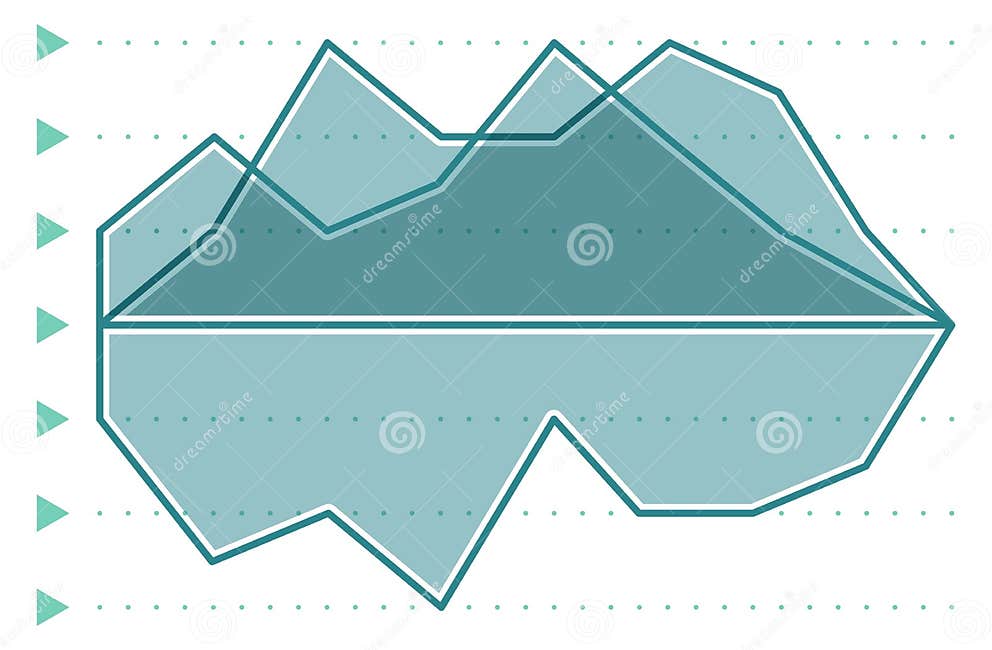 Area Chart. Data Distribution Diagram Stock Vector - Illustration of ...