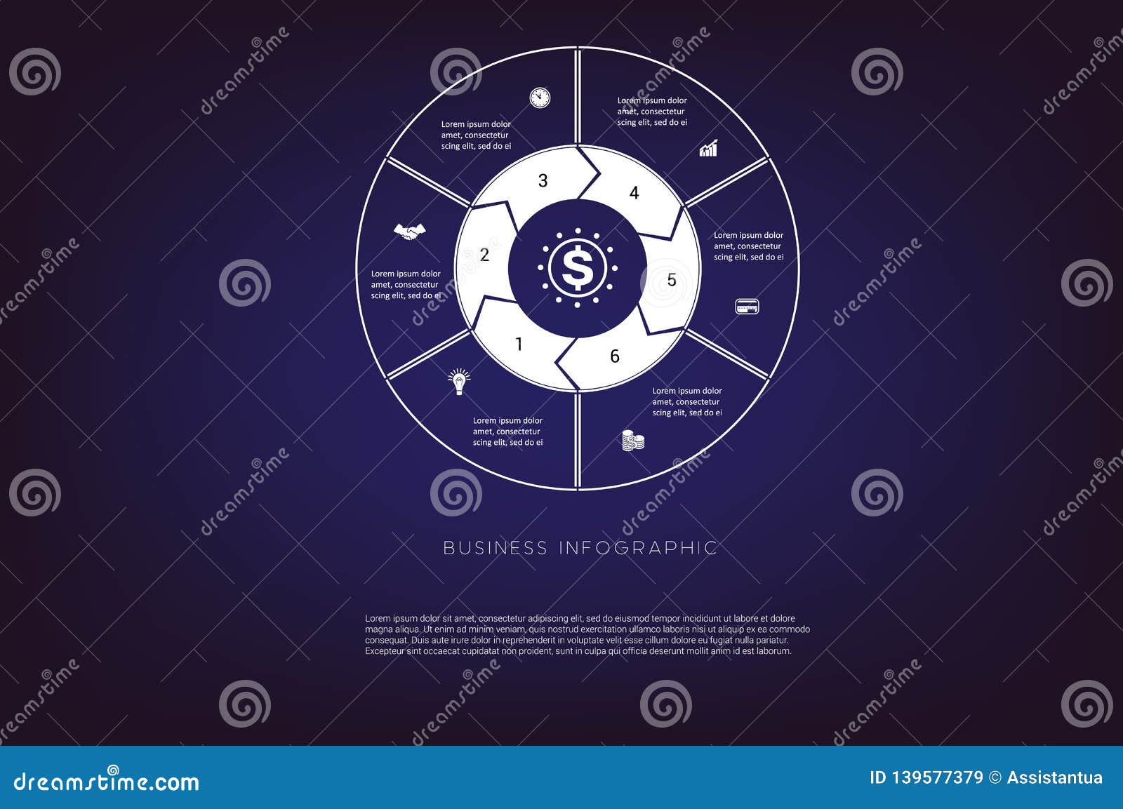 Area Chart,ring Chart, Pie Chart. Concept Illustration or Background ...